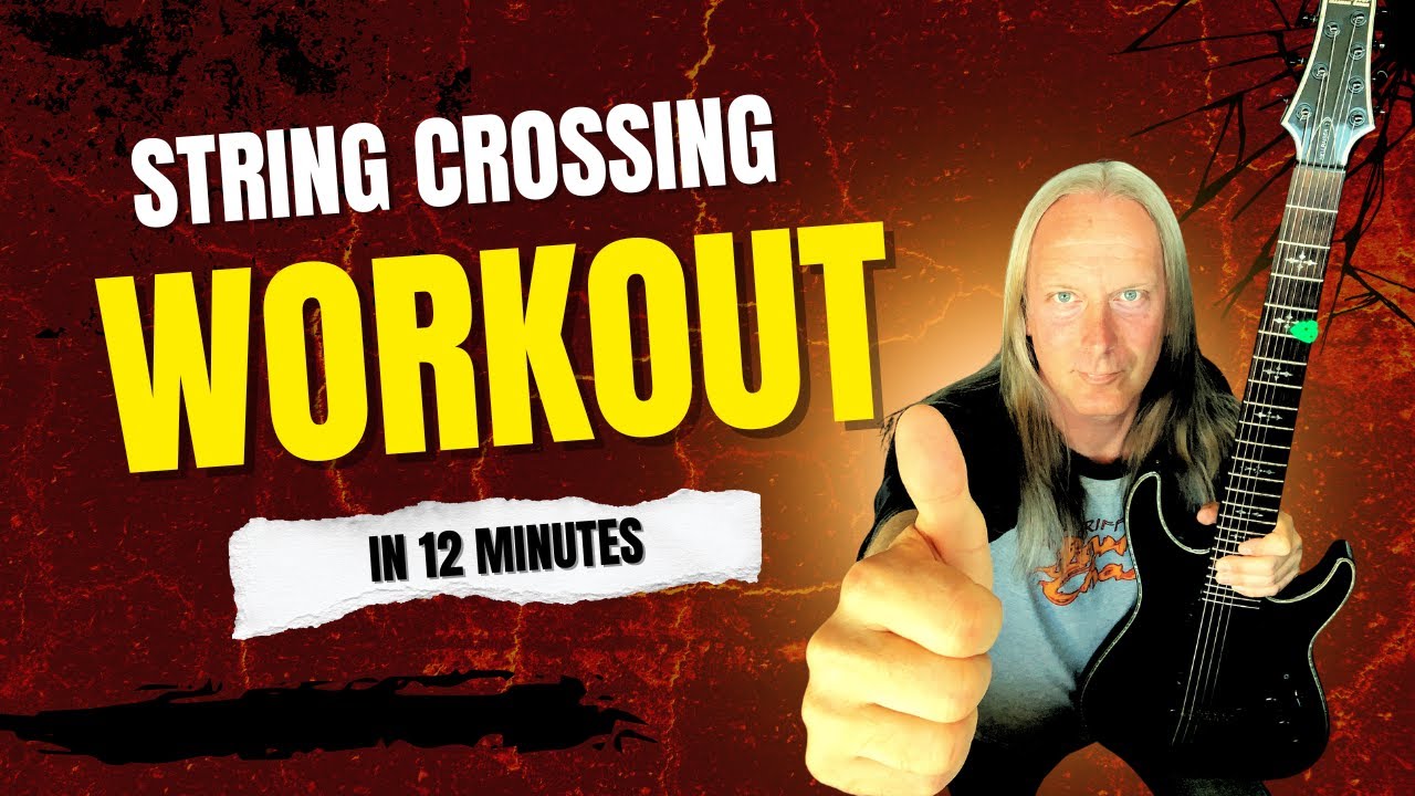 Guitar STRING CROSSING Made Easy – Daily 12 Min Play-Along Drill - YouTube