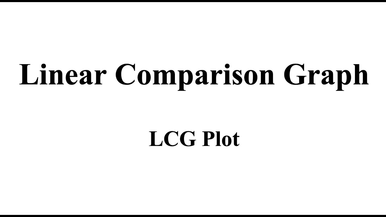 LCG Plot - Linear Comparison Graph - YouTube