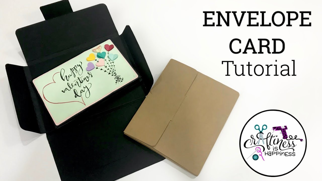 How To Make A Simple DIY Envelope Card - Envelope Box - YouTube