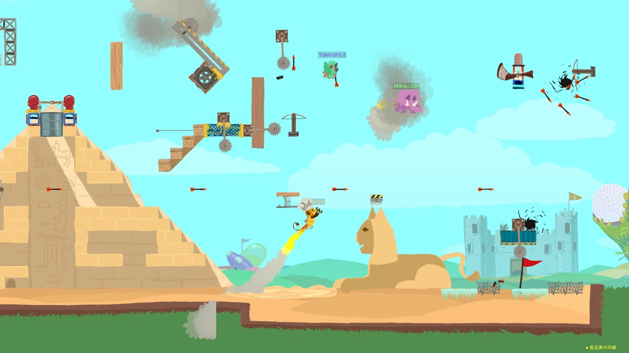 Ultimate Chicken Horse; New Jetpack Mode!! - YouTube