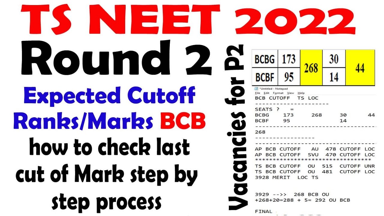 TS NEET 2022 ROUND 2 CUTOFF FOR BCB How To Check Last Cut Of Mark ts-neet-2022-round-2-cutoff-for-bcb-how-to-check-last-cut-of-mark