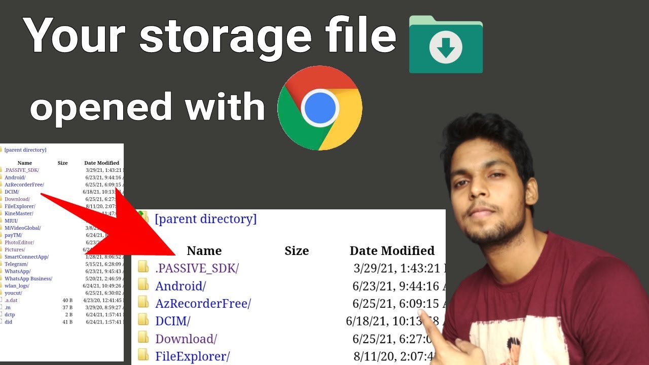 How To Access Internal Storage File From Chrome Browser Youtube