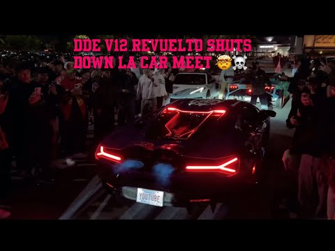 DDE SHUTS DOWN CAR MEET V12 REVUELTO BY GINTANI 🤩 TROLLING CARS AT A ...