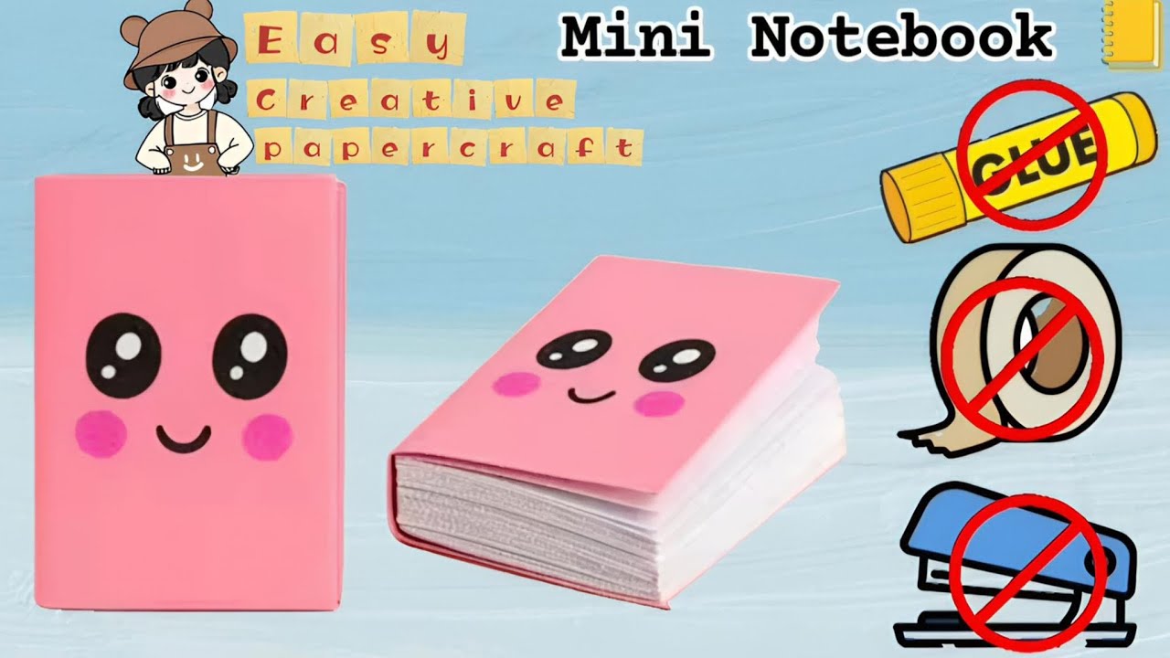 How to Make DIY Mini Notebook 📒|Paper Notebook |No Glue |CuteEasy ...