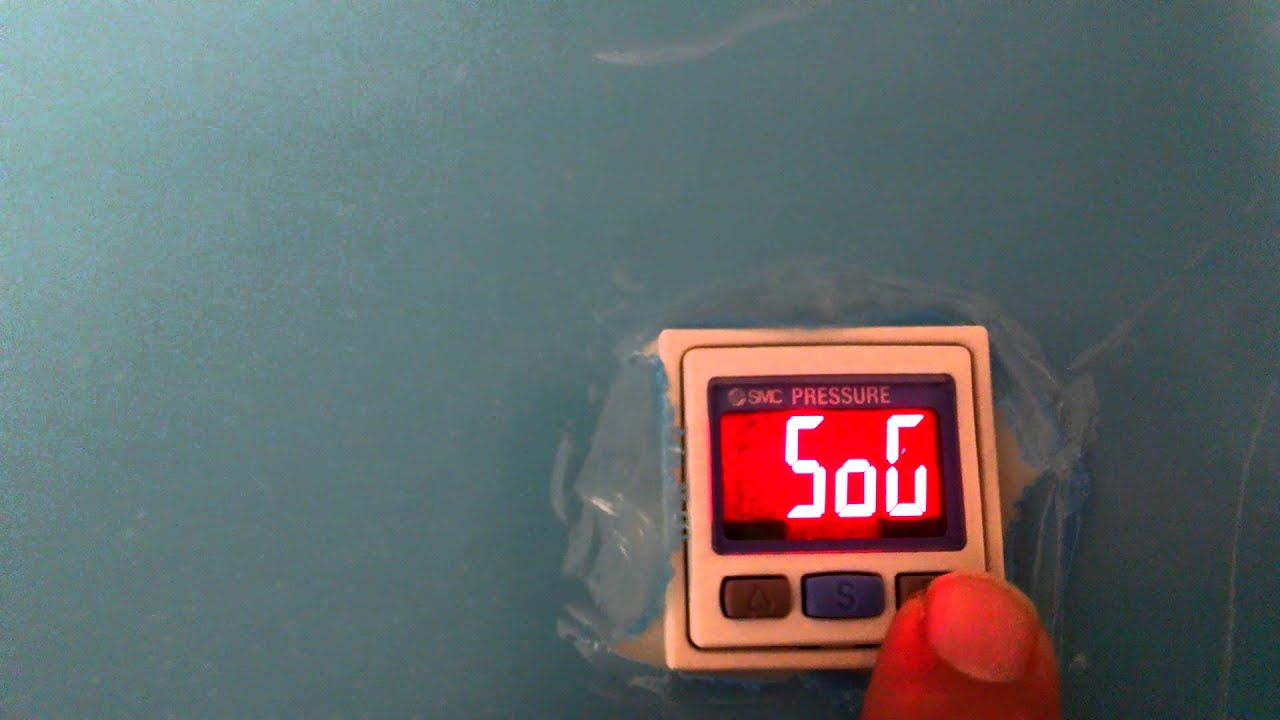 SMC Digital Pressure Switch/Sensor ISE30A (Program window output) - YouTube