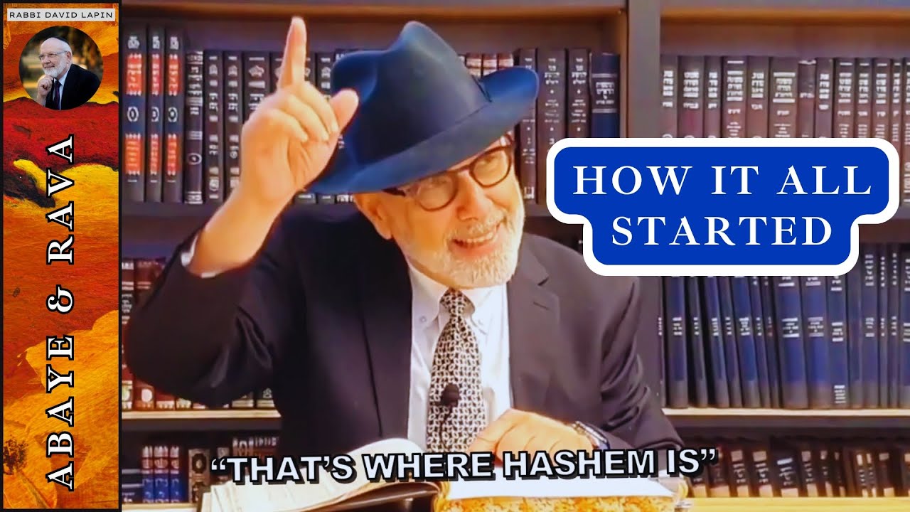 Origin Story of Abaye and Rava in Rabbah's Cheder by Rabbi Lapin - YouTube