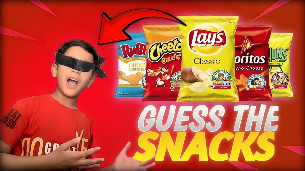 GUESS THE SNACKS CHALLENGE BY BLINDFOLD! - YouTube