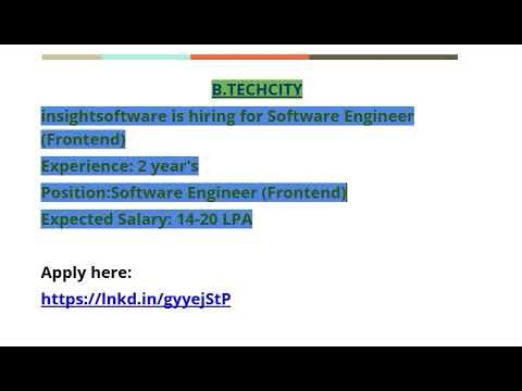 insightsoftware is hiring for Software Engineer (Frontend) - YouTube