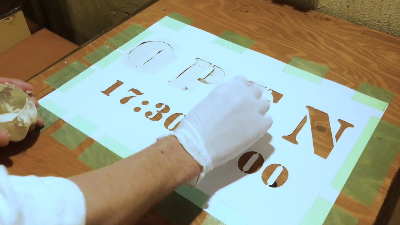 Painting a SignBoard - YouTube