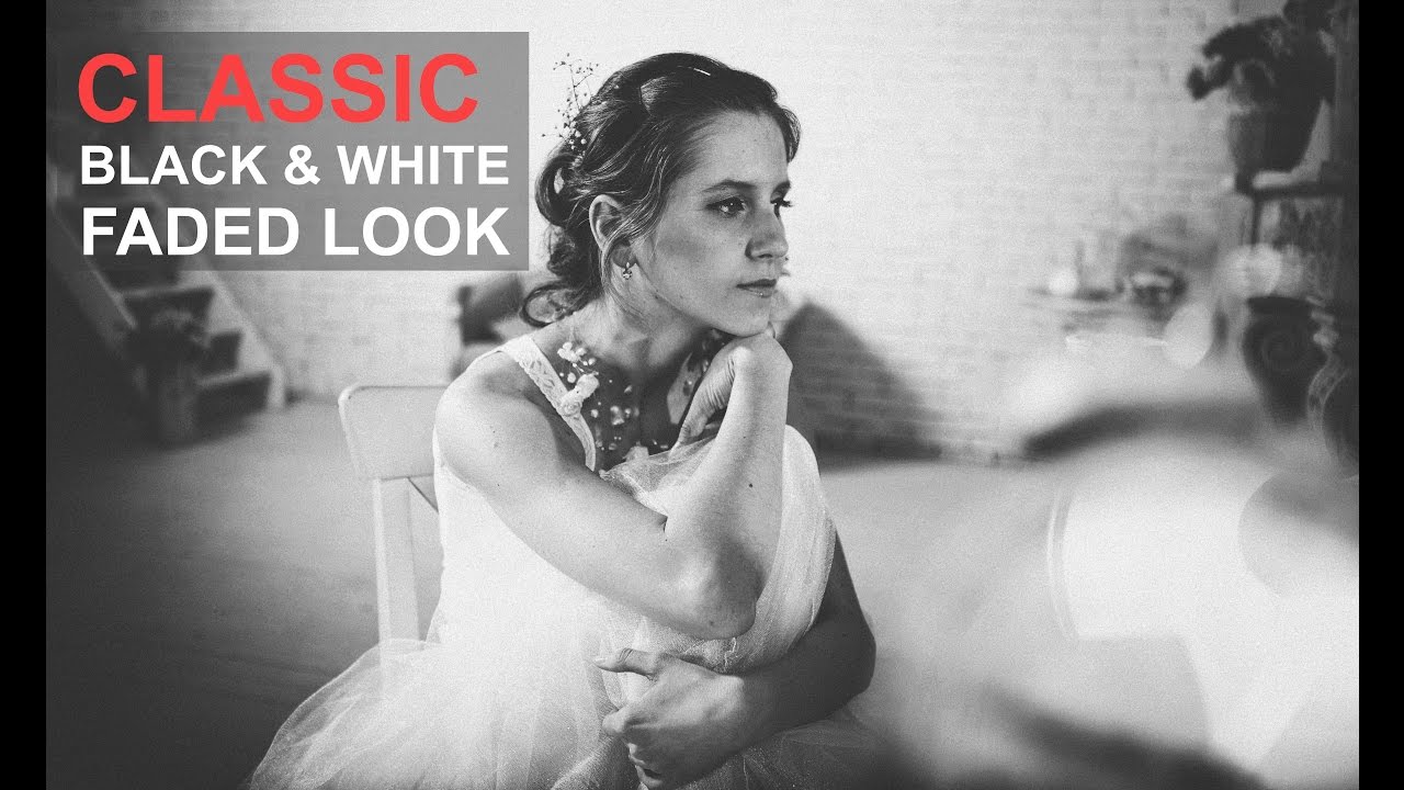 How to Create Black and White Faded Film Look Photo Effect l Photoshop ...