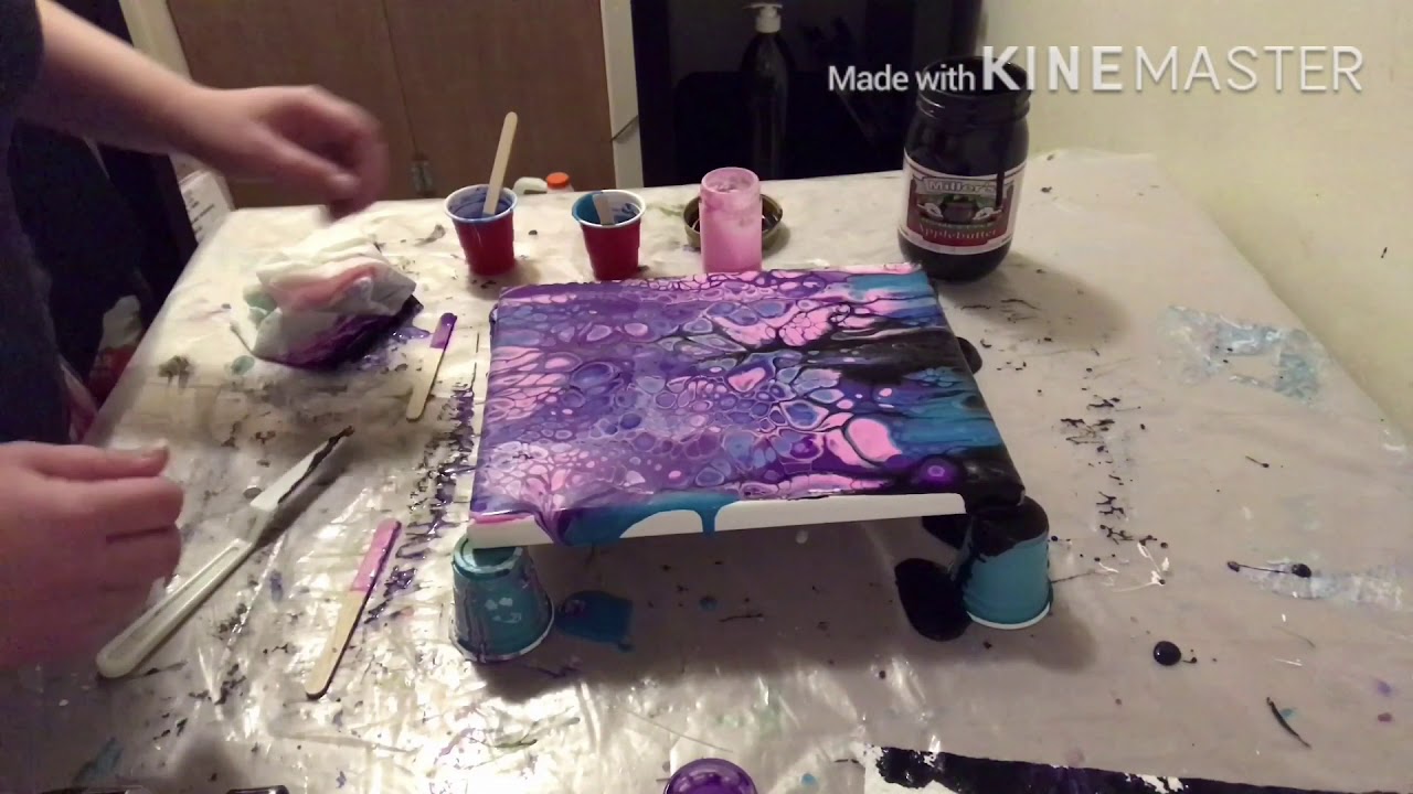 (2) Fluid Art Swipe with a paper towel - YouTube