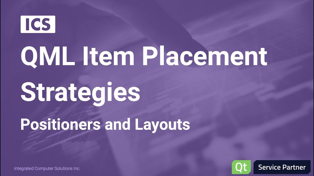 QML Item Placement Strategies, Positions and Layouts - YouTube