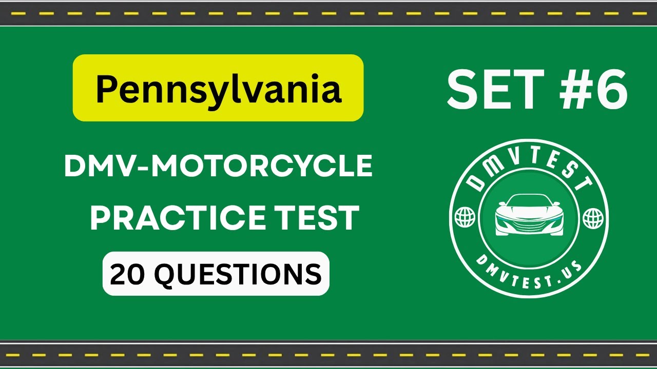 Pennsylvania DMV Motorcycle Test 2025 | 20 Real Practice Questions ...