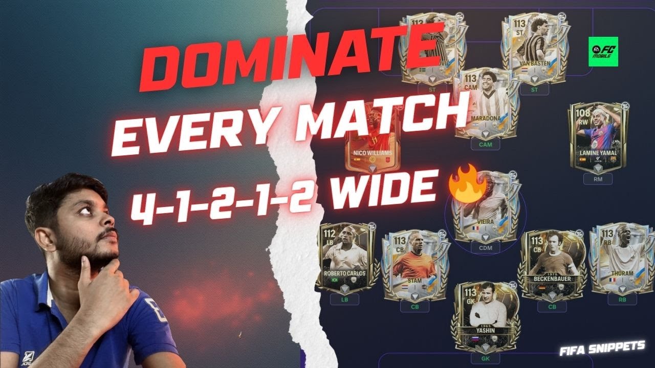 Dominate Every Match with 4-1-2-1-2 Wide Formation ⚽ FC Mobile 25 ...