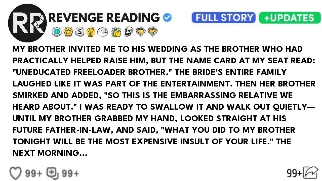 My Brother Invited Me To His Wedding As The Brother Who Raised Him Then ...