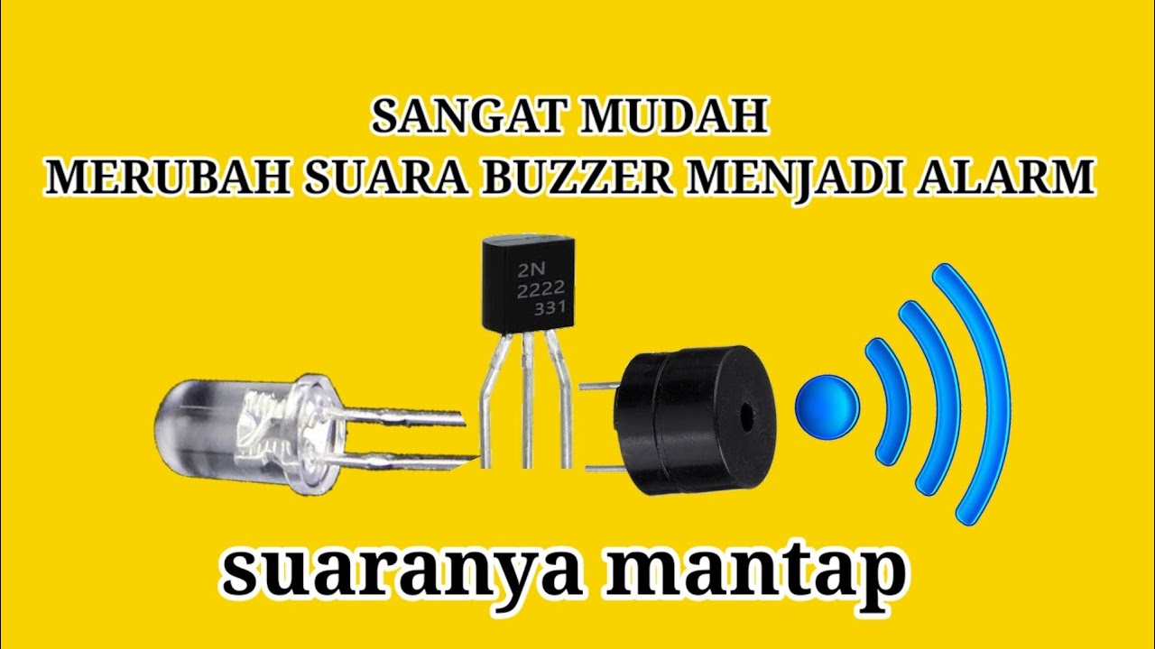 suara buzzer menjadi alarm#josichannel - YouTube