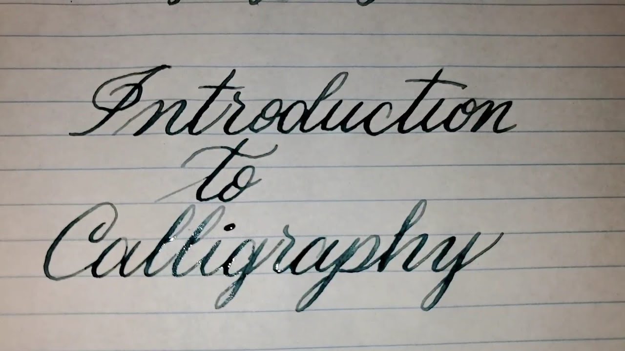 Introduction to Calligraphy: Capitol Majuscules - YouTube