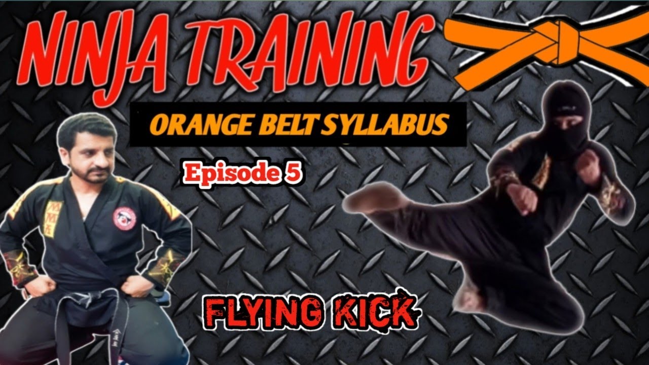 Ninja Training || Orange Belt Syllabus || Episode 5 || Flying Kick ...