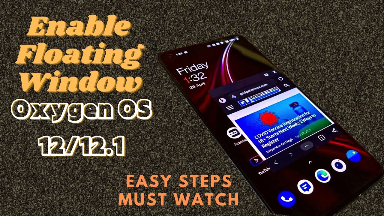 How to enable floating window in Oxygen OS 12 | Enable FreeForm Windows ...