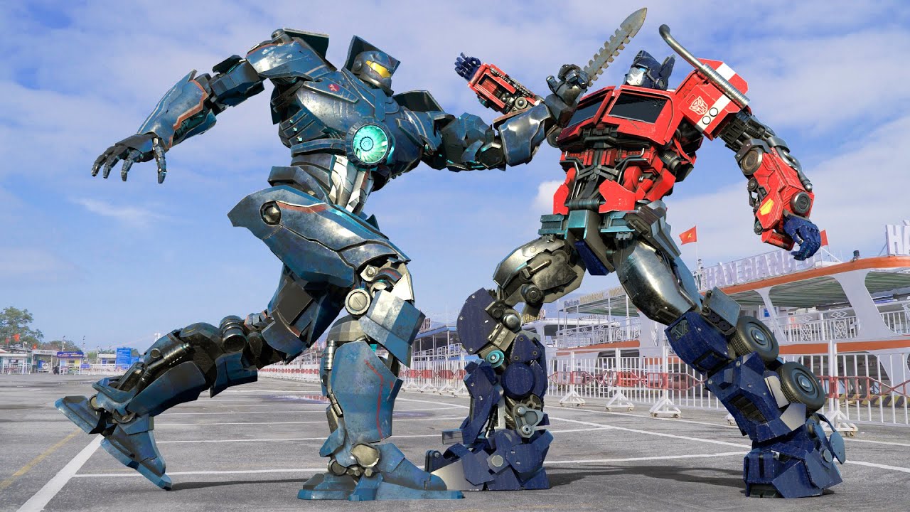 Transformers: Optimus Prime vs Gipsy Jaeger Robot War - Future ...