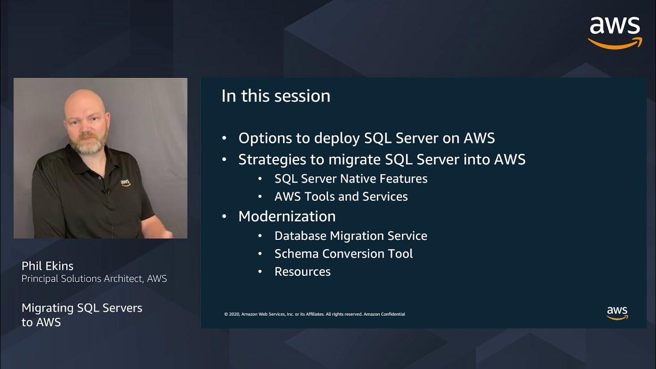 Migrating SQL Servers to AWS - Phil Ekins - YouTube