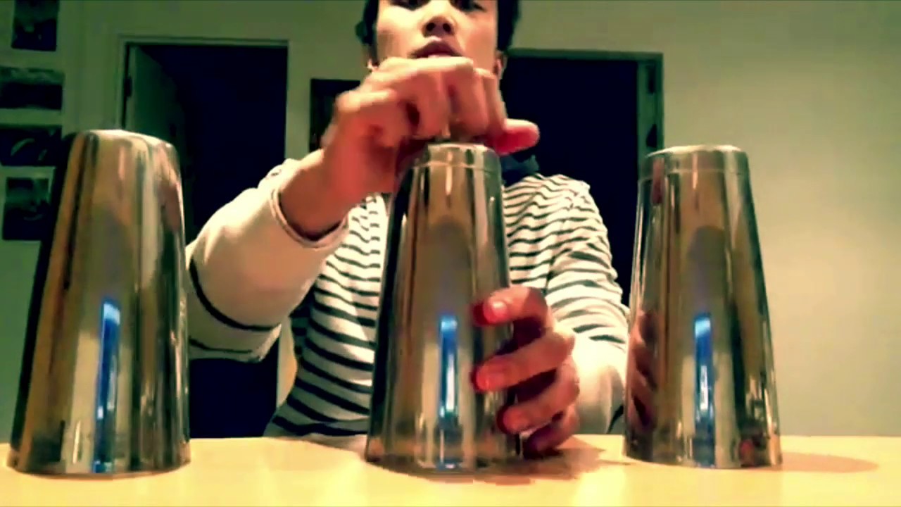 Bar Magic Trick Practice 3 Shakers Disappearing Objects And Appearing ...