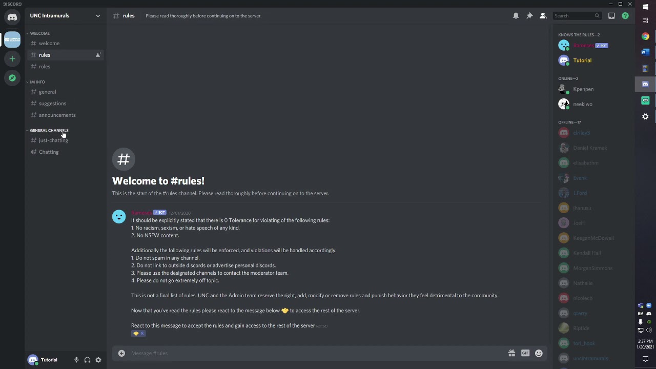 UNC- Intro to Discord - YouTube