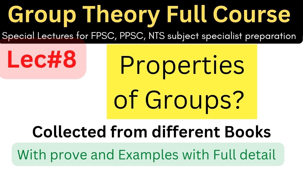 Logical Properties of groups in abstract algebra lec#8 Theorem # ...