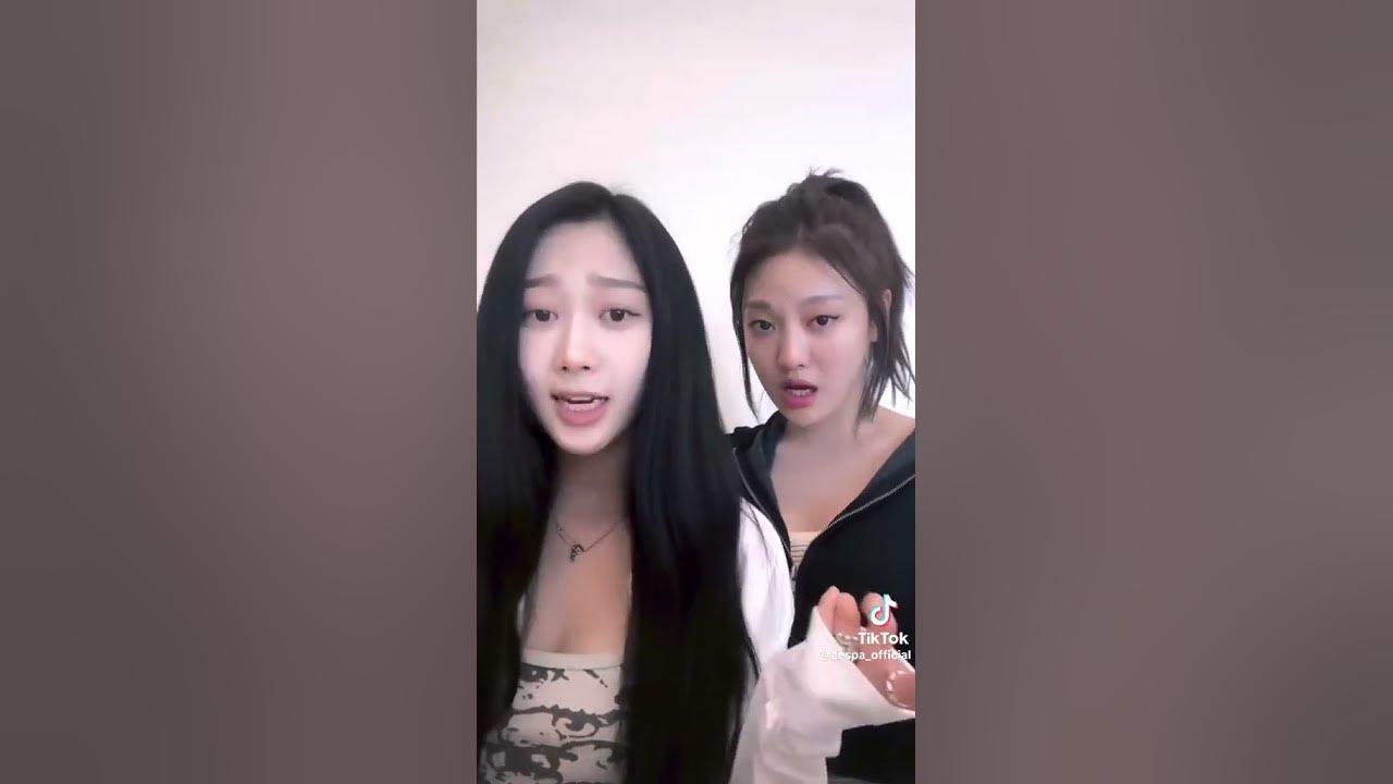 giselle ningning tiktok update #aespa - YouTube
