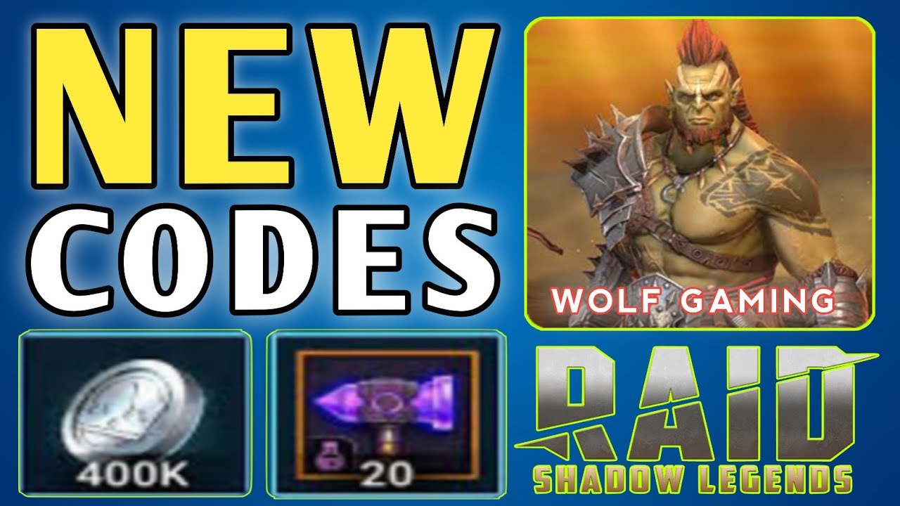 NEW CODES!! RAID SHADOW LEGENDS PROMO CODES -PROMO CODES FOR RAID ...