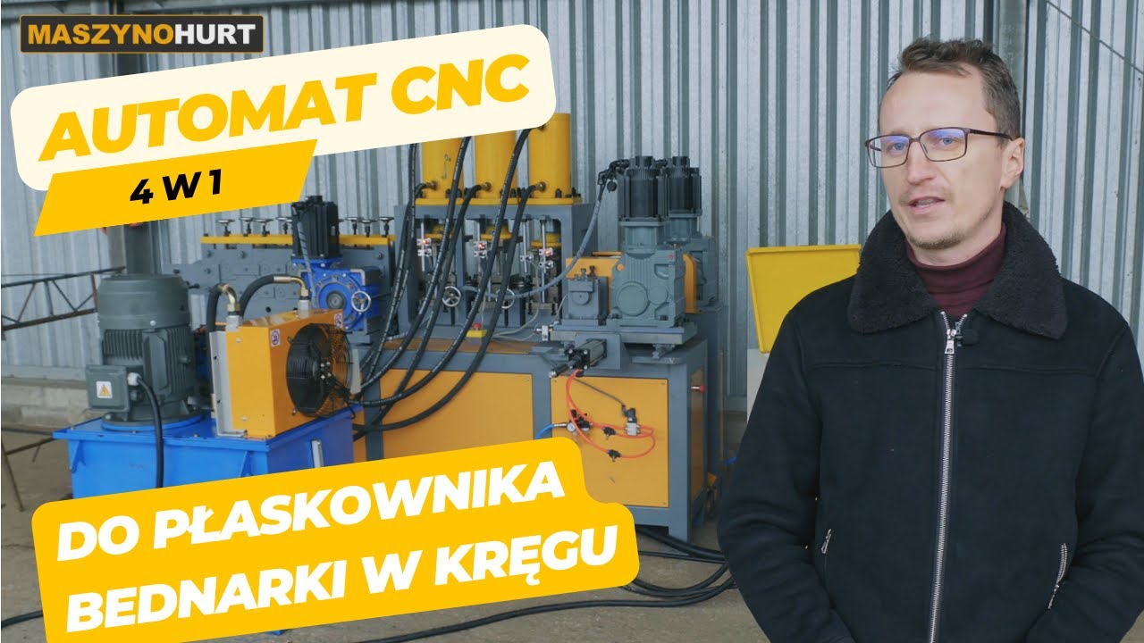 4w1 PROSTOWANIE-WYKRAWANIE-GIĘCIE-CIĘCIE PŁASKOWNIKA BEDNARKI z kręgu ...