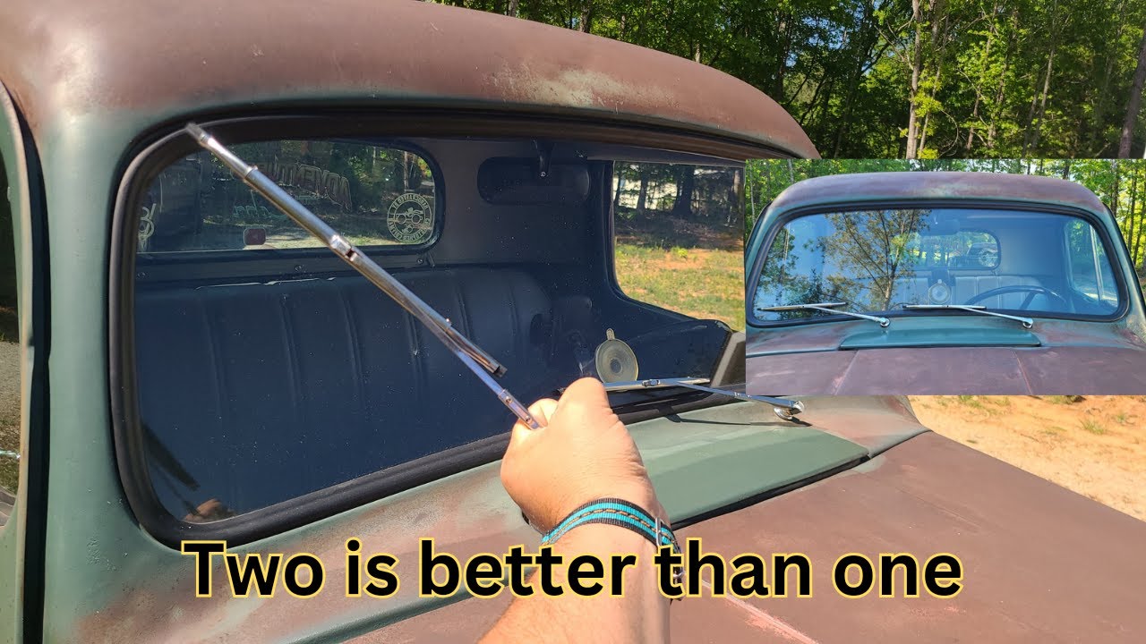UPGRADE: Single to Dual Wiper Conversion 1950 Ford F1 - YouTube