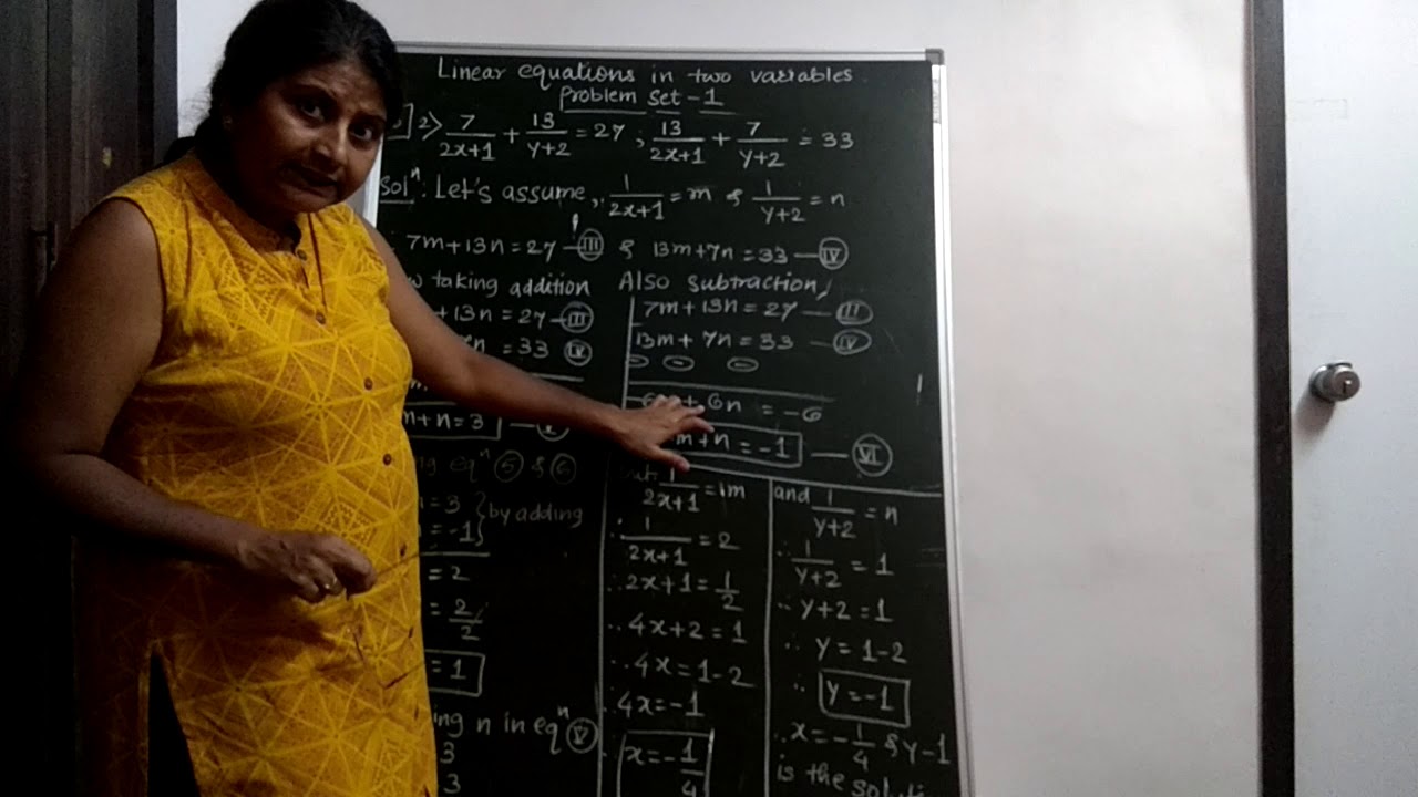 SSC/10Th STD/ Algebra/ Linear equations in two variables/problem set 1 ...