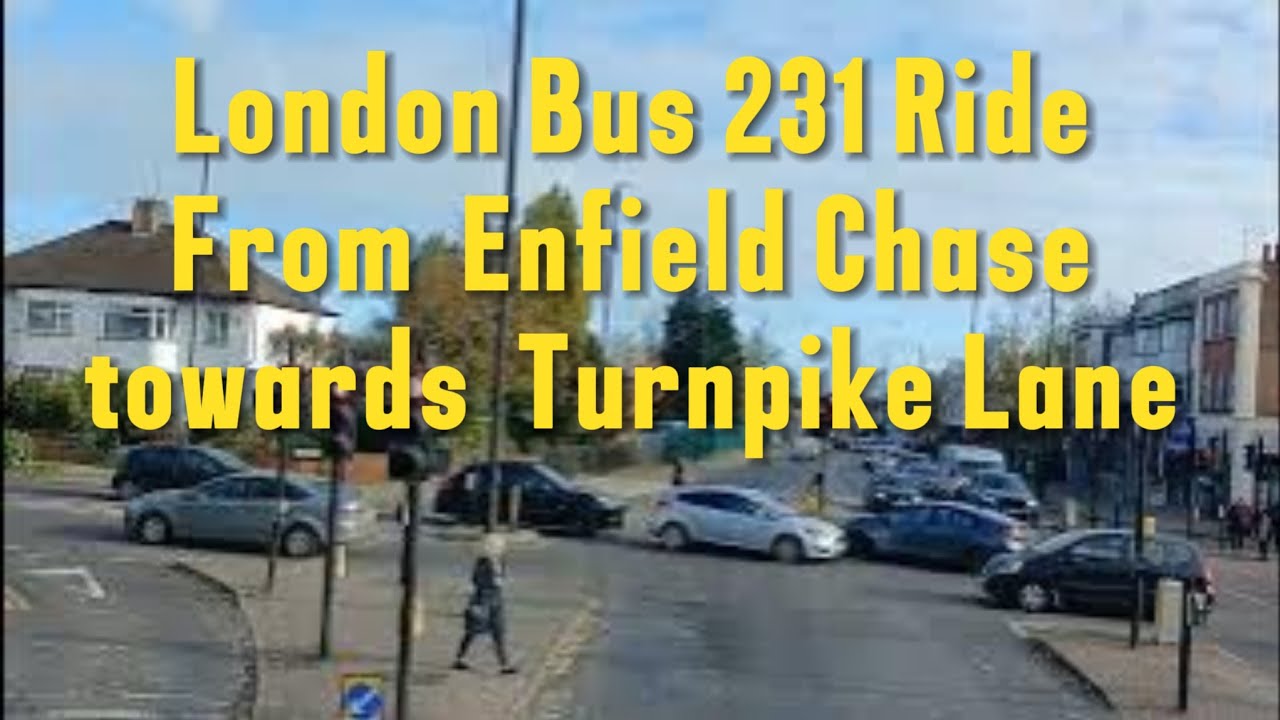 From Enfield Chase towards Turnpike Lane on London bus 231 - YouTube