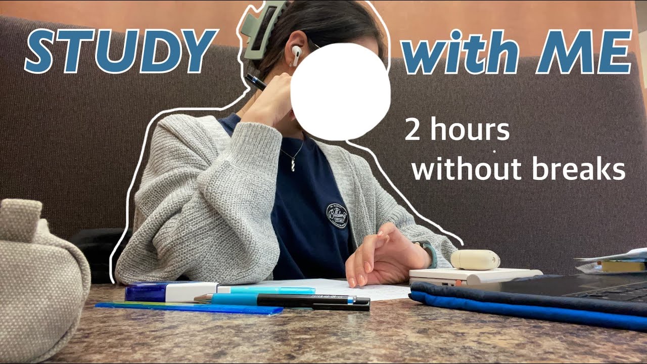 STUDY WITH ME￤2 hours, music, no breaks - YouTube