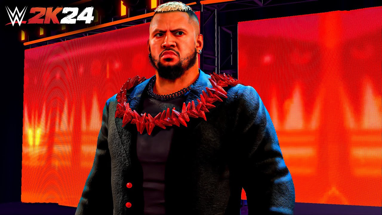 WWE 2K24 : New Updated Solo Sikoa'24 Tribal Chief Character Model ...