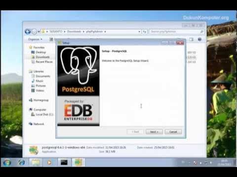 Tutorial Cara Install atau Integrasi PostgreSql atau phpPgAdmin dengan Xampp - YouTube