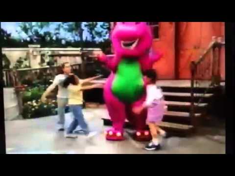 Barney comes to life (Walk Around the Block with Barney!) - YouTube
