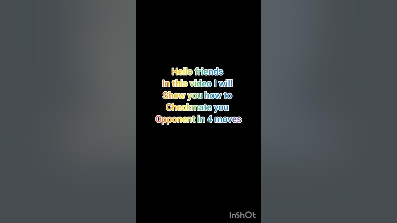 Checkmate Your Opponent In 4 Moves Chess Opening Trick And Traps