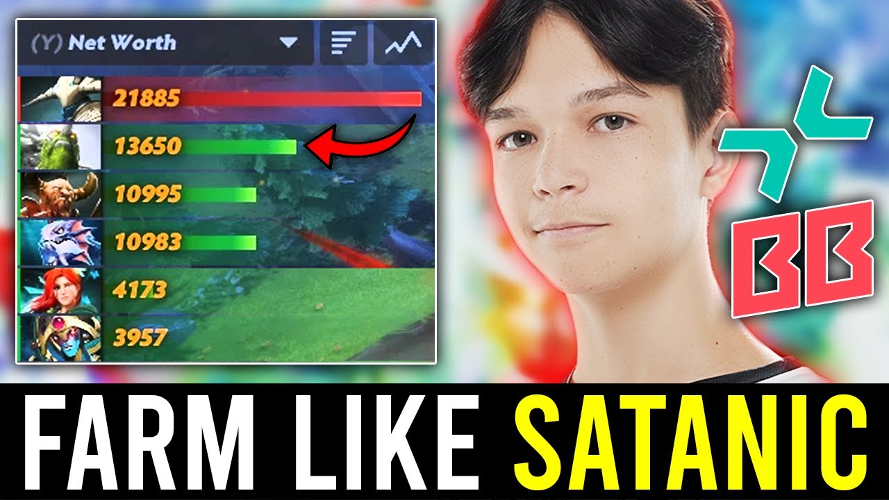 "SATANIC's Farming Pattern in 7.39b Patch Looks Like.." - PARI vs BB (FULL POV) - YouTube