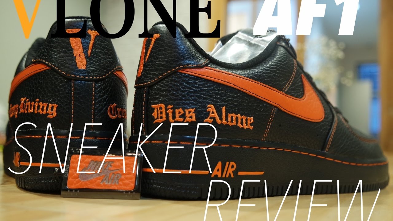 VLONE X NIKE AIR FORCE 1 REVIEW!!!! - YouTube
