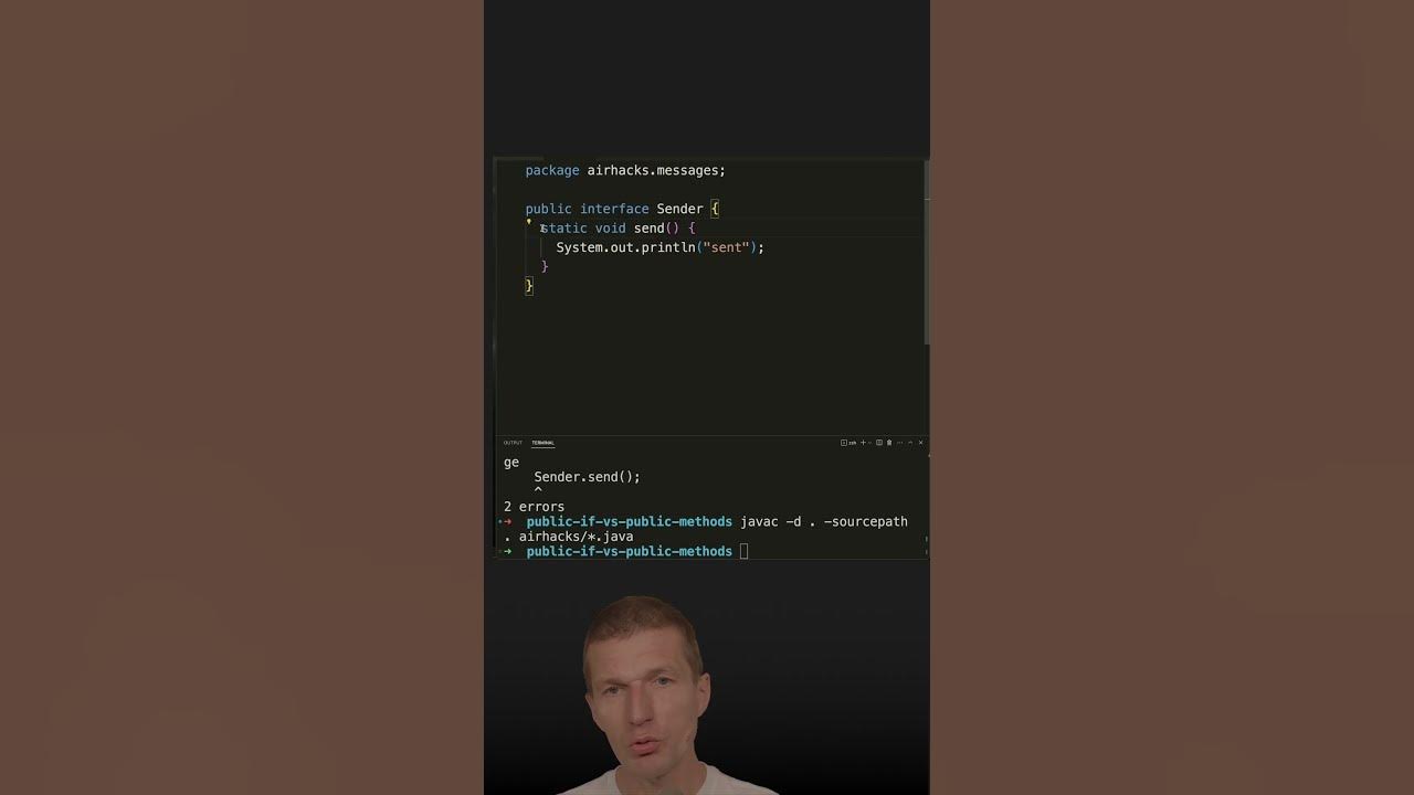Conventional Visibility in Java Interfaces #java #shorts - YouTube