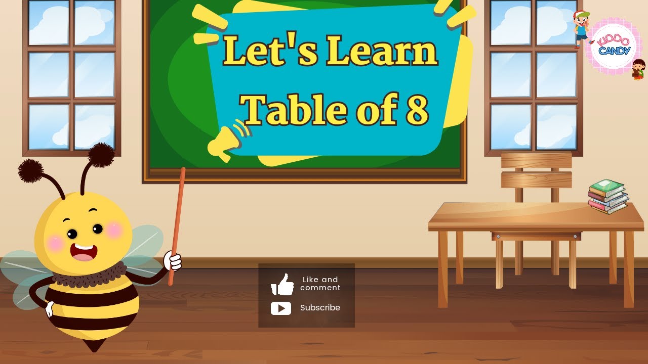 Table of 8,Musical and Rhythmic table of Eight, Learn Multiplication ...