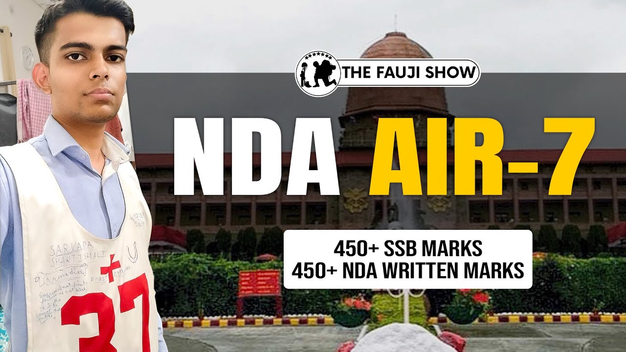 NDA 2024 AIR-7 Vaibhav | Screen Out to NDA Topper | 450+ NDA WRITTEN ...