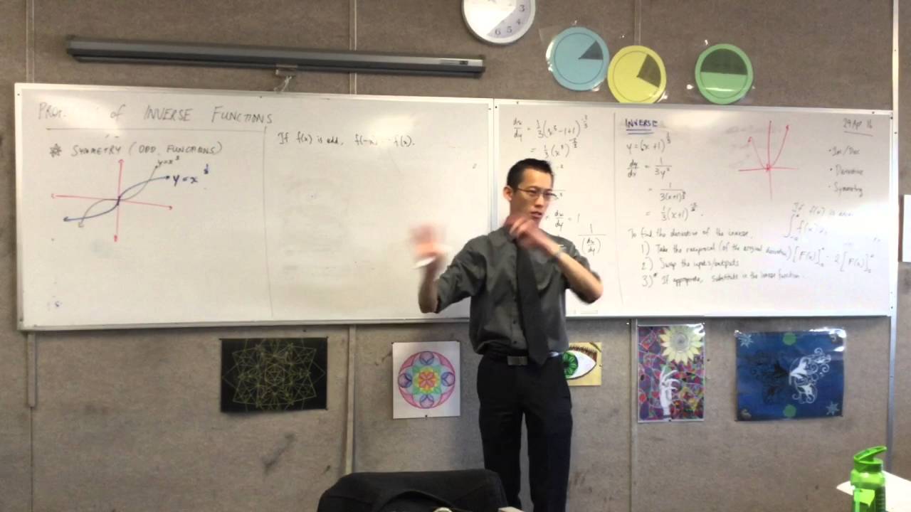 Properties of Inverse Functions (3 of 3: Relationship between inverse ...
