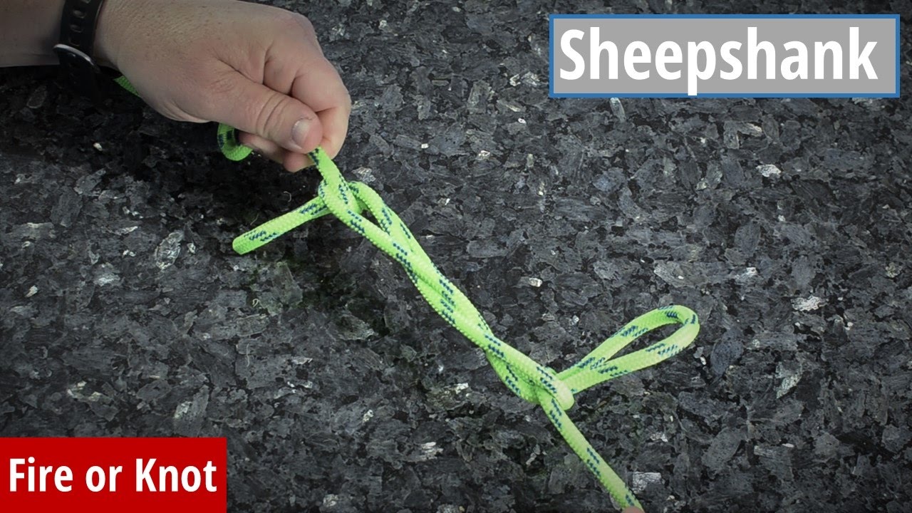 Knot Instruction - Sheepshank Two Methods - YouTube