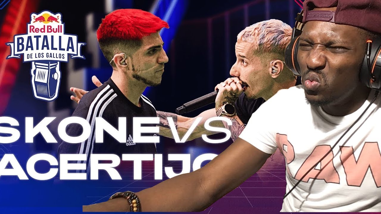 Americano reacciona a las batallas de rap español | SKONE vs ACERTIJO ...
