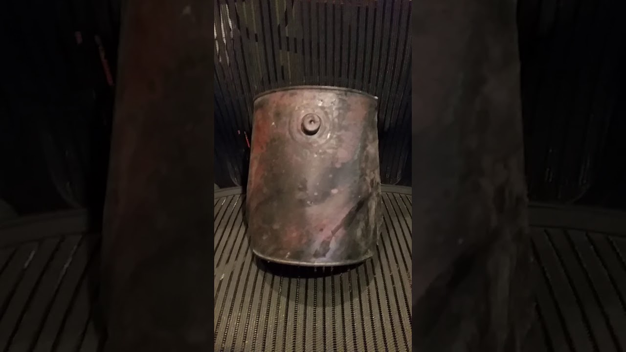 Aerosol can in burn pile - YouTube