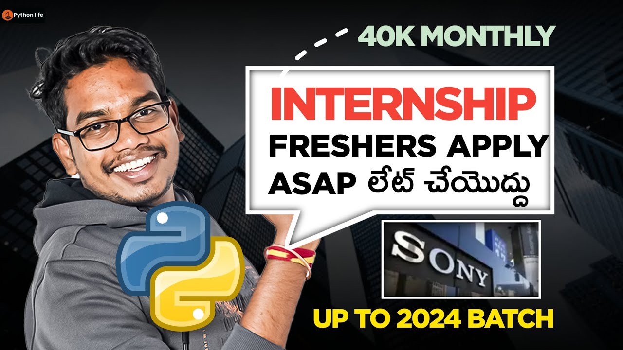 Sony Hiring Internship for Freshers - YouTube
