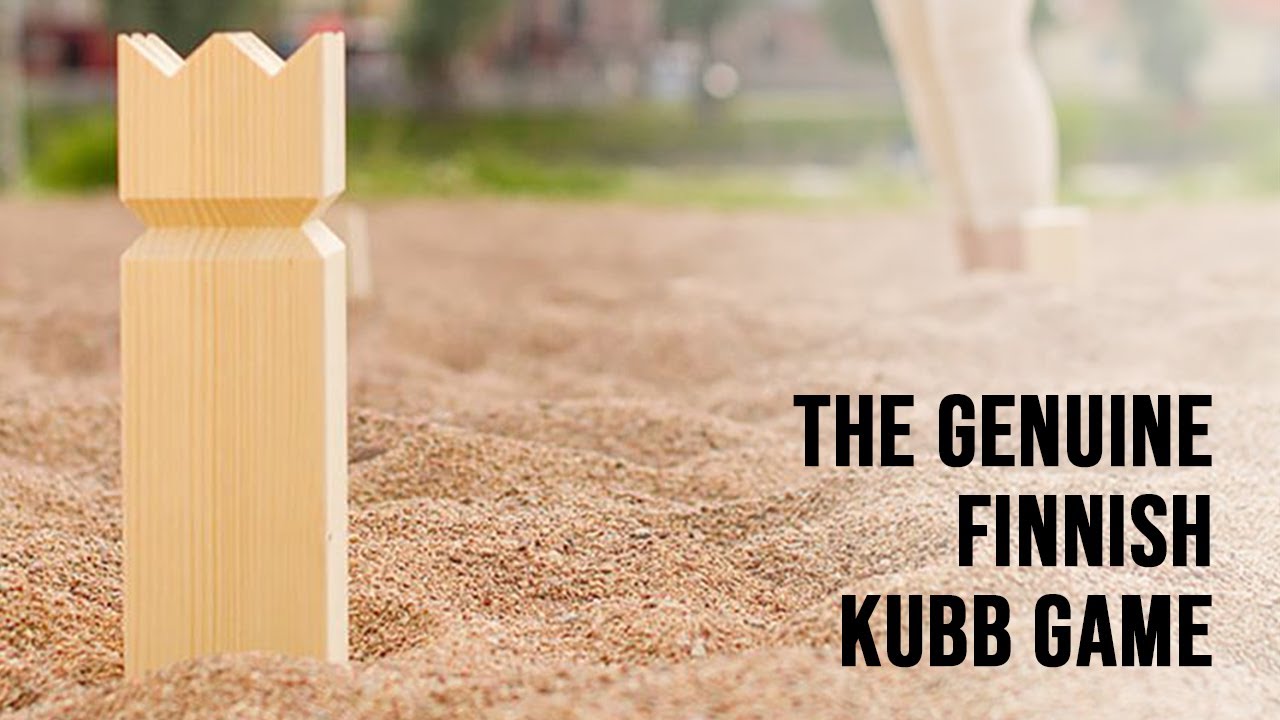 The Genuine Finnish Kubb Game - YouTube